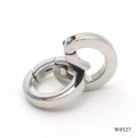 China 10mm Marine Grade 316 Stainless Steel Spring Ring Round Carabiner for Handbag Keychain for sale