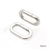 China 13mm Oval Shape Stainless Steel Spring Ring 316 Steel Oval Spring Carabiner For Bag/clothing/key Chain Accessories for sale