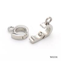 China Stainless Steel Spring Open Jump Ring 8x11mm Mini Round Snap Clasp Connector for Jewelry Making for sale