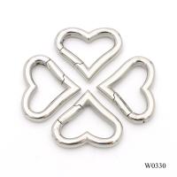 China 20mm Heart Shaped Stainless Steel Spring Ring 3.0mm Wire for Handbag Jewelry for sale