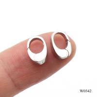 China Mini Oval Stainless Steel Snap Spring Ring Connector 8mm for Necklace Bracelet Earring Craft Hardware for sale