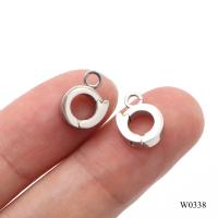 China Stainless Steel Spring Open Jump Ring 8x11mm Mini Round Snap Clasp Connector for Jewelry Making for sale