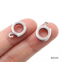 China 10mm Mini Round Stainless Steel Spring Ring Superb Quality 316 304 Steel Carabiner For Keychain  Accessories for sale