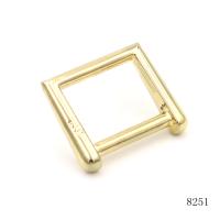 China Custom Logo Metal D Ring 25mm Adjust Buckle Bag Hardware Accessories for sale