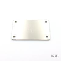 China Custom Metal Square Plate Label for Bag Accessories OEM ODM 500pcs MOQ for sale
