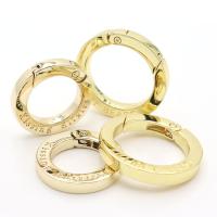 China Bag Accessories Flat Spring O Ring Customized Key Chain Clasp Carabiner Ring Clip for sale