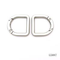 China Premium Metal Spring D Ring Carabiner Bag Accessories Push Gate Ring Clasp for sale