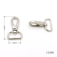 China Custom Metal Swivel Snap Hooks 50mm Durable Bag Accessories with Laser Logo for OEM for sale