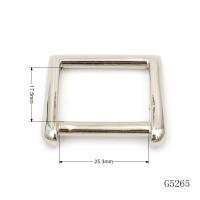 China 25mm Square Metal D Ring Buckle for Bag Strap Zinc Alloy Die Cast Hardware for sale