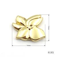China Custom 3D Metal Logo Label for Bag Brand Nameplate OEM Zinc Alloy 20mm for sale