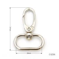 China 26mm Metal Snap Hook Swivel Clip for Bag Strap Hardware Durable Zinc Alloy for sale