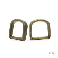 China Bag Accessories Metal Slider Buckle Antique Brass D Ring 27mm Bag Strap Adjuster for sale