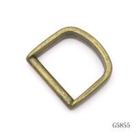 China Bag Accessories Metal Slider Buckle Antique Brass D Ring 27mm Bag Strap Adjuster for sale