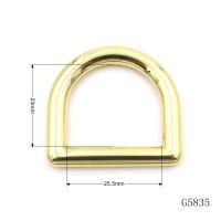 China Shiny Gold Plated Metal D Ring for Bag Accessories 1
