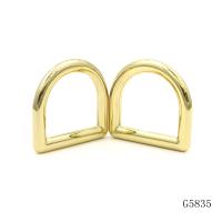 China Shiny Gold Plated Metal D Ring for Bag Accessories 1