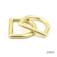 China Shiny Gold Plated Metal D Ring for Bag Accessories 1