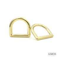 China Shiny Gold Plated Metal D Ring for Bag Accessories 1