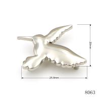 China Nickel Plating Custom Bird Shape Metal Logo Custom Brand  Zinc Alloy Logo Label  For Handbags Clothing for sale