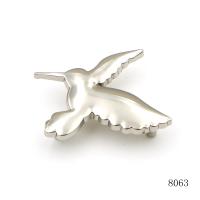China Nickel Plating Custom Bird Shape Metal Logo Custom Brand  Zinc Alloy Logo Label  For Handbags Clothing for sale