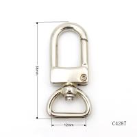 China Manufacturer Wholesale Metal Lobser Snap Hook Key chain Clasp Carabiner Metal Keychain Clip Bag Clasp for sale