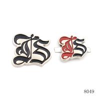 China Fashion Design Bag Brand Logo Label Custom Flower Enamel Color Label for Handbag Plate Accessories for sale