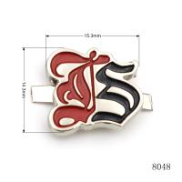 China Fashion Design Bag Brand Logo Label Custom Flower Enamel Color Label for Handbag Plate Accessories for sale