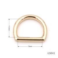 China Quality Small Metal D Ring Buckle 13mm Metal Key Chain Ring Connector Adjust Buckle for sale