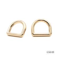 China Custom Zinc Alloy D Ring for Bags | Light Gold Bag Hardware for sale