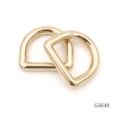 China Custom Zinc Alloy D Ring for Bags | Light Gold Bag Hardware for sale
