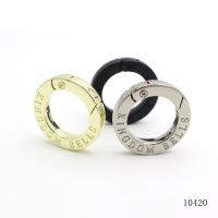 China Custom Spring Ring Buckle Zinc Alloy Metal Open O Ring, OEM ODM Embossed Logo Spring O‑Ring, Custom Engraved Metal Snap Ring for Handbag Hardware Accessories for sale