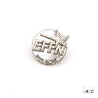 China Custom Branded 20mm Silver‑Plated Round Metal Rivet, 3D Raised Embossed Logo Metal Badge, Luxury Trendy Hardware Fasteners, Strong Heavy‑Duty Custom Metal Tag for Handbags & Leather Accessories for sale