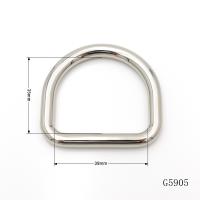 China Quality Shiny Polished Silver D Ring Buckle 38mm Bag Strap Slider Dog Collar Adjuster Buckle Belt Connector for sale