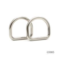 China Quality Shiny Polished Silver D Ring Buckle 38mm Bag Strap Slider Dog Collar Adjuster Buckle Belt Connector for sale