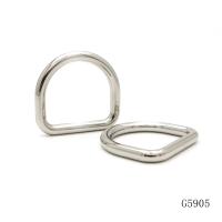 China Quality Shiny Polished Silver D Ring Buckle 38mm Bag Strap Slider Dog Collar Adjuster Buckle Belt Connector for sale