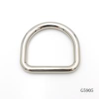 China Quality Shiny Polished Silver D Ring Buckle 38mm Bag Strap Slider Dog Collar Adjuster Buckle Belt Connector for sale