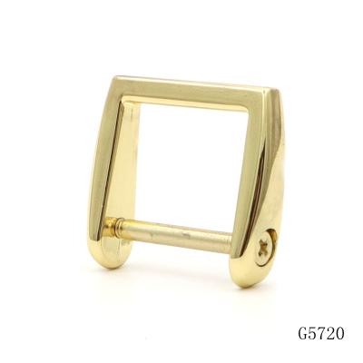China Quality Openable D Ring Buckle Screw Detachable Bag Strap Buckle 19.5mm Adjuster D Buckle for sale