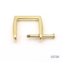 China Quality Openable D Ring Buckle Screw Detachable Bag Strap Buckle 19.5mm Adjuster D Buckle for sale