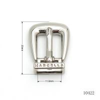 China Custom Embossed Logo Metal Pin Buckle, Adjustable Strap Buckle for sale
