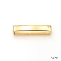 China Gold Metal Rectangle Loop Buckle Bag Strap Keeper Hardware for sale