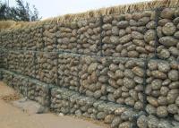 China Galvanized Gabion Basket 2-6m Length with 80x100mm Mesh and 245-265g/m² Zinc Coating for sale