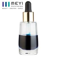 China Transparent Glass Liquid Containers 100ml Controlled Dispensing With Glass Dropper for sale