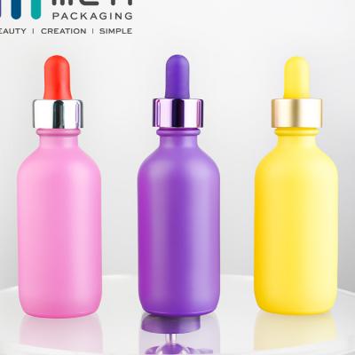 China SGS Glass Round Dropper Bottles 1000pcs Hot Stamping For Professionals for sale