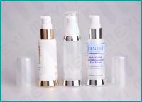 China Silkscreen Printing PP Cosmetic Pump Bottle Airless Dispenser Bottles With SAN Cap for sale