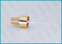 China Pearl Gold 24/410 Plastic Mini Mist Sprayer With Shiny Gold Aluminum Collar for sale