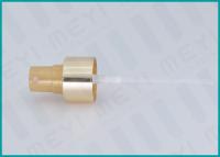 China Pearl Gold 24/410 Plastic Mini Mist Sprayer With Shiny Gold Aluminum Collar for sale