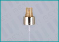 China Pearl Gold 24/410 Plastic Mini Mist Sprayer With Shiny Gold Aluminum Collar for sale