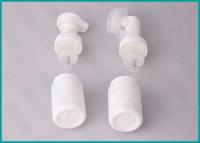 China Round White Foam Soap Pump Bottle 30ml Brush Head Shaving Liquid Dispenser for sale