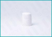 China 18/410 White Disc Top Plastic Bottle Screw Cap With Environmental Material for sale
