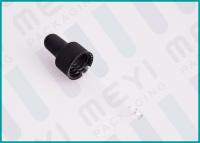 China 13/410 Glass Dropper Bottles Dropper ,  Black Ribbed Mini Plastic Droppers for sale