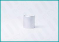 China Matt Silver Aluminum Disc Top Bottle Cap Closure 20/410 With Transparent Top for sale